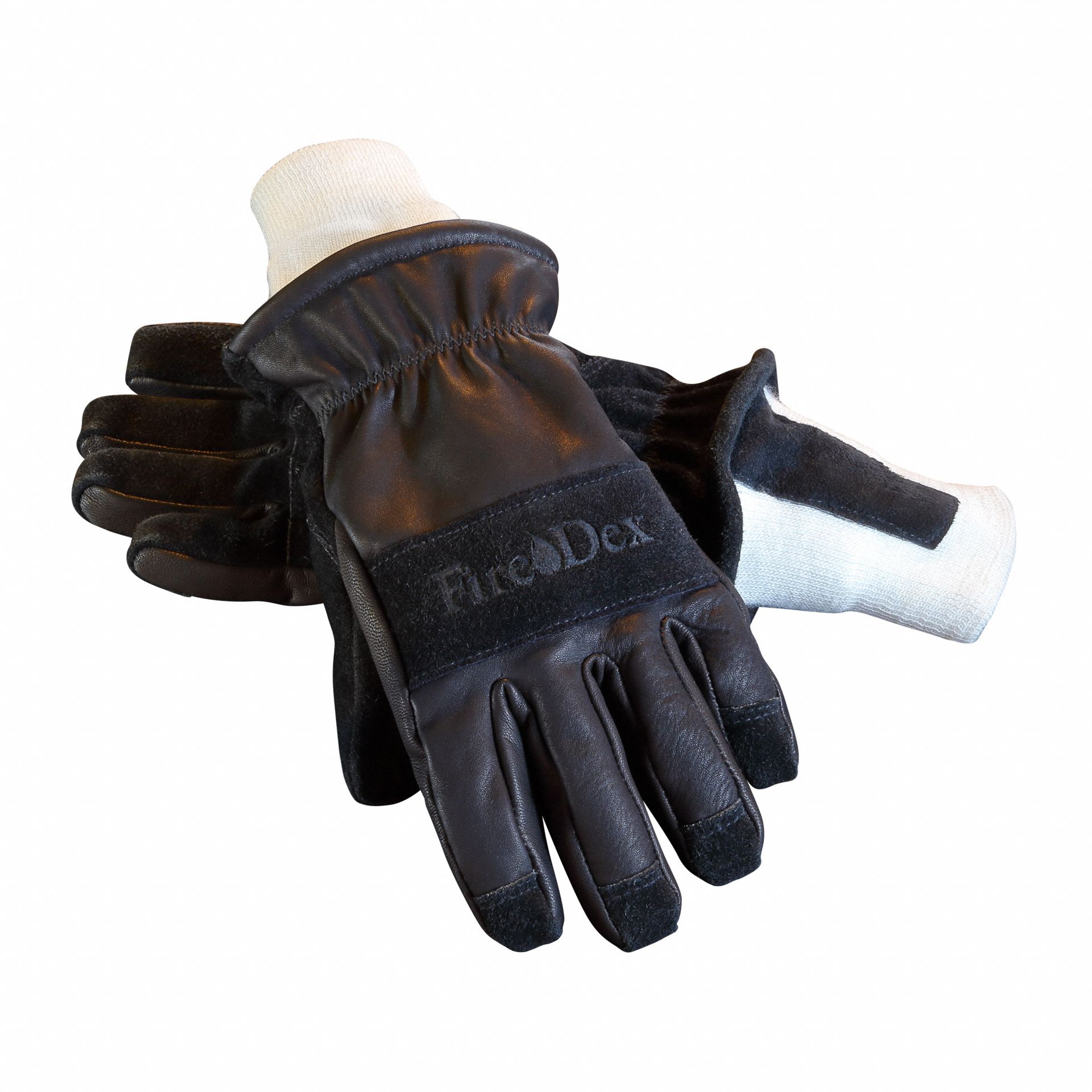 FIRE-DEX, Cowhide Leather, Nomex Thermal, Firefighter Gloves - 784H60 ...