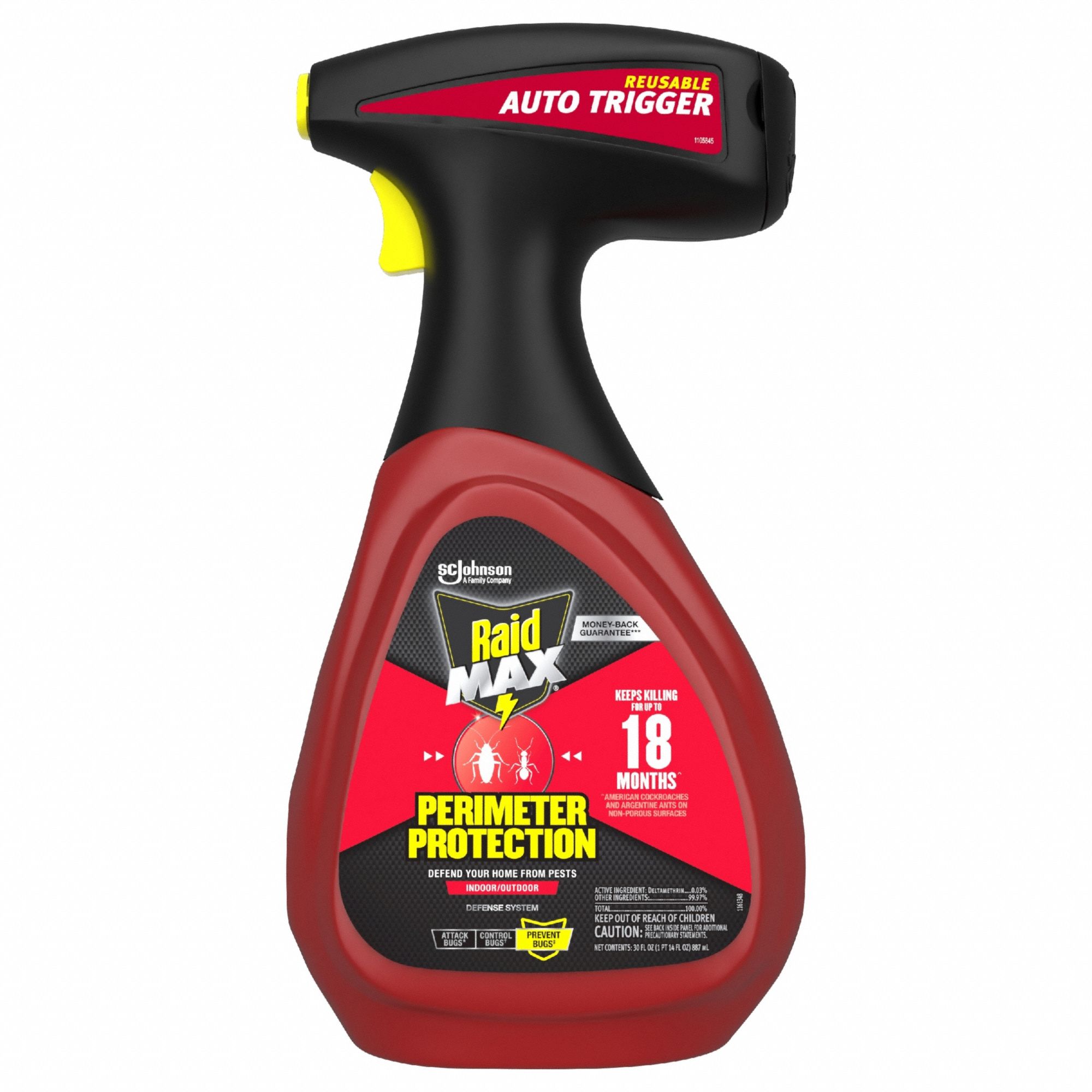 RAID, For Use On Flying and Crawling Insects, Trigger Spray Bottle ...