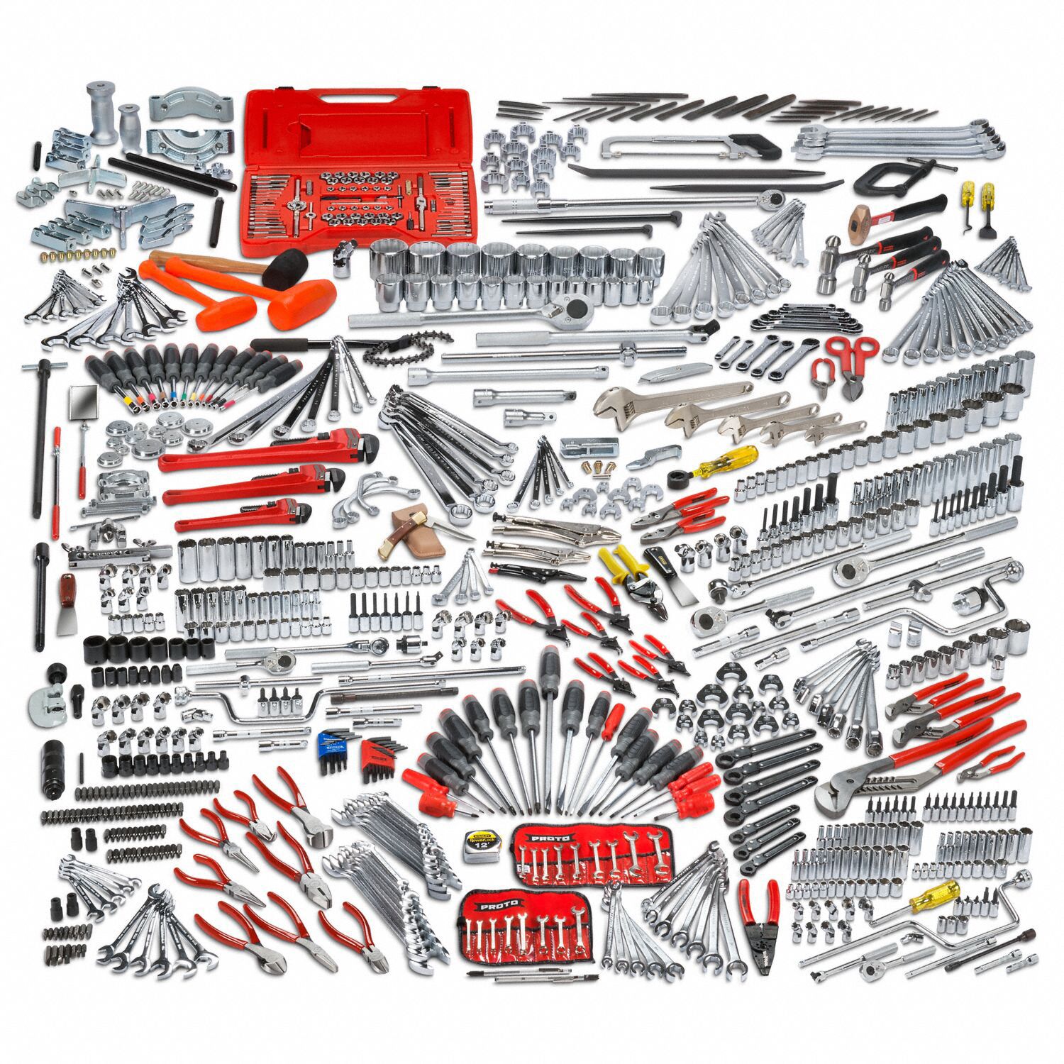PROTO, 833 Total Pcs, Metric/SAE, Master Tool Set - 784JP2|JCS ...