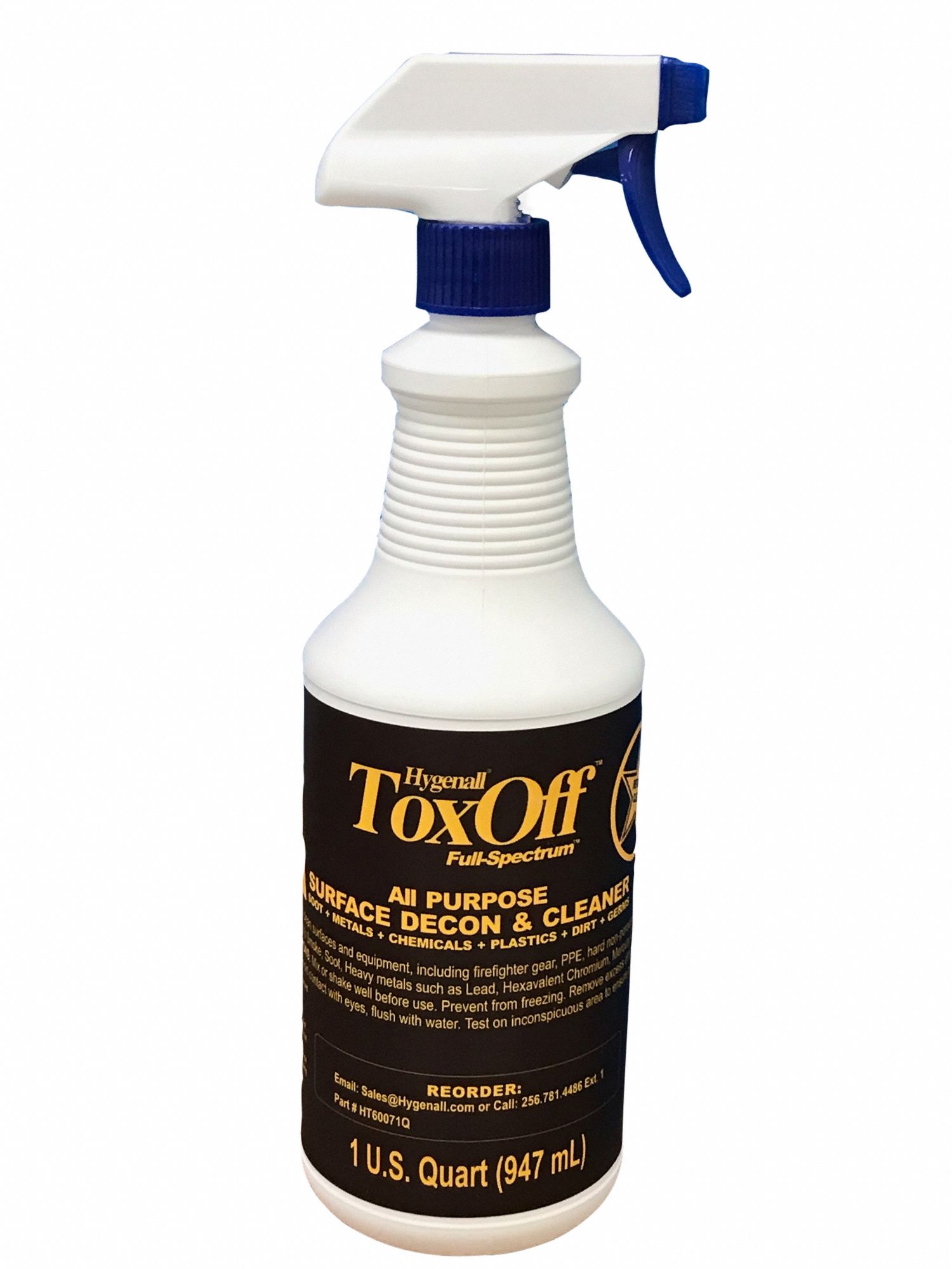 HYGENALL TOXOFF, Bottle, 1 qt Container Size, All Purpose Cleaner ...