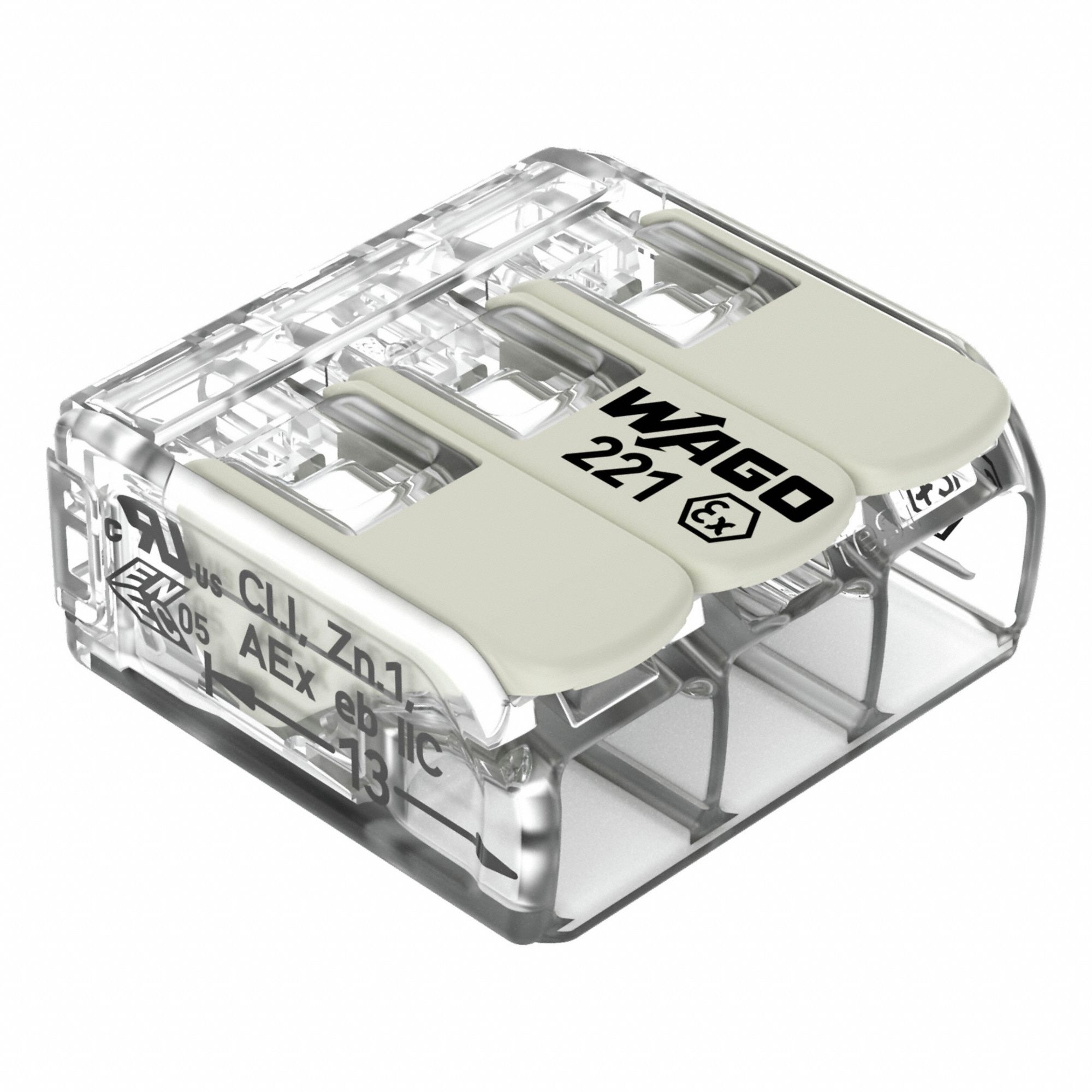 WAGO, Transparent, Polycarbonate, Splicing Connector - 820KA2|221-683 ...
