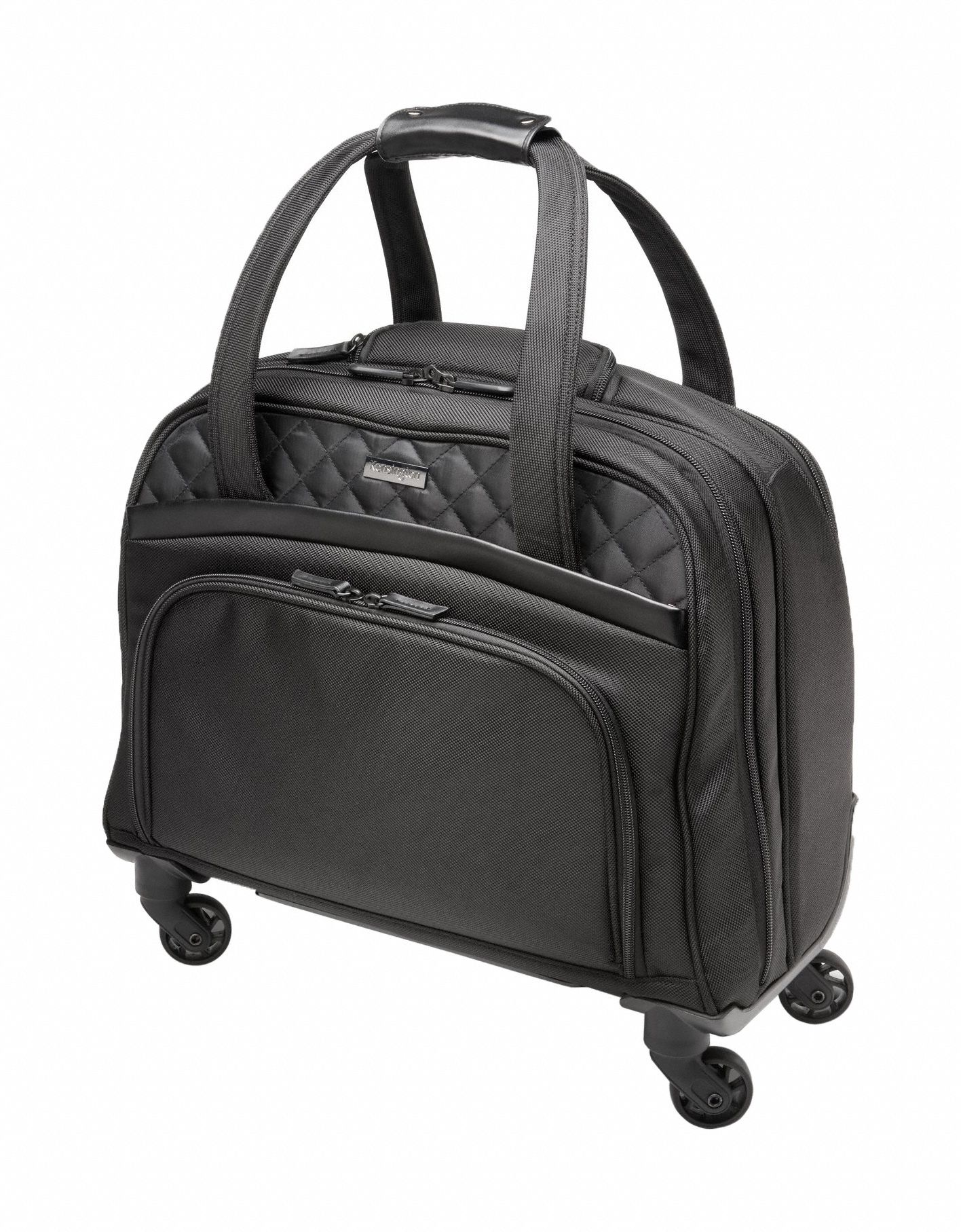 KENSINGTON, Polyester, Black, Rolling Laptop Case - 785DV1|K60380WW ...