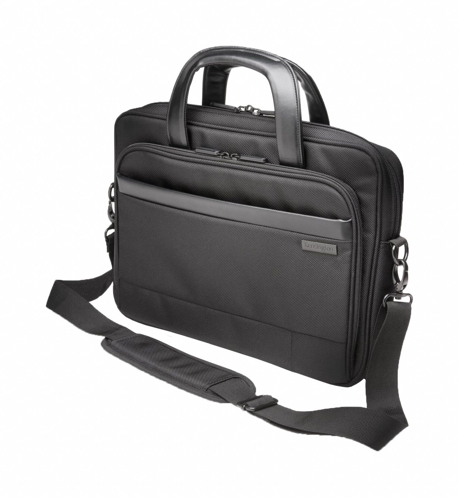KENSINGTON, Polyester, Black, Laptop Bag - 785DV2|K60388WW - Grainger