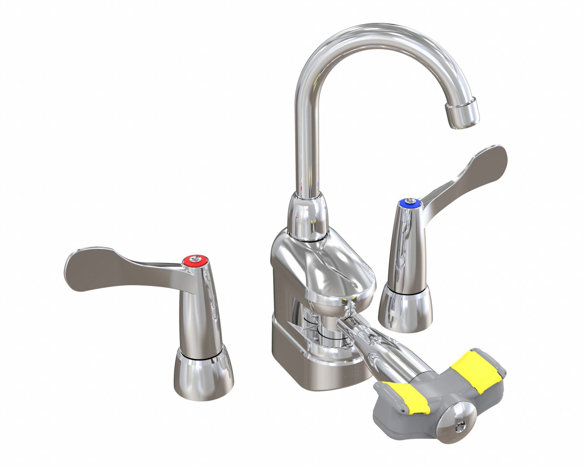 BRADLEY, Std, Counter Mnt, Plumbed Eyewash - 785M69|S19-500W - Grainger