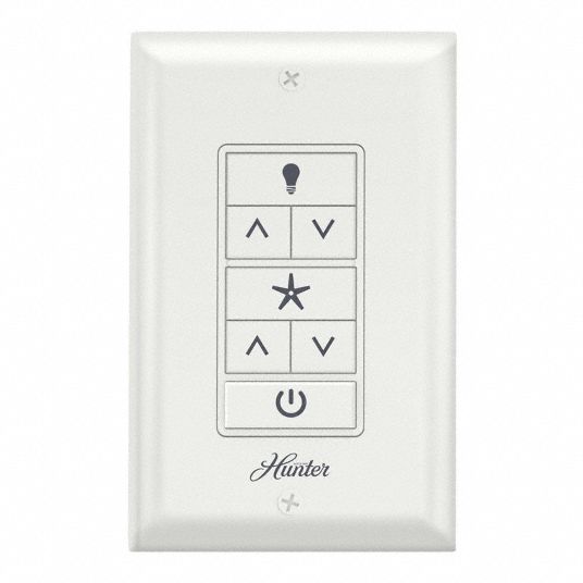 HUNTER, 9 in Lg, Hunter and Casablanca Fans, Wall Control, Fan Speeds ...