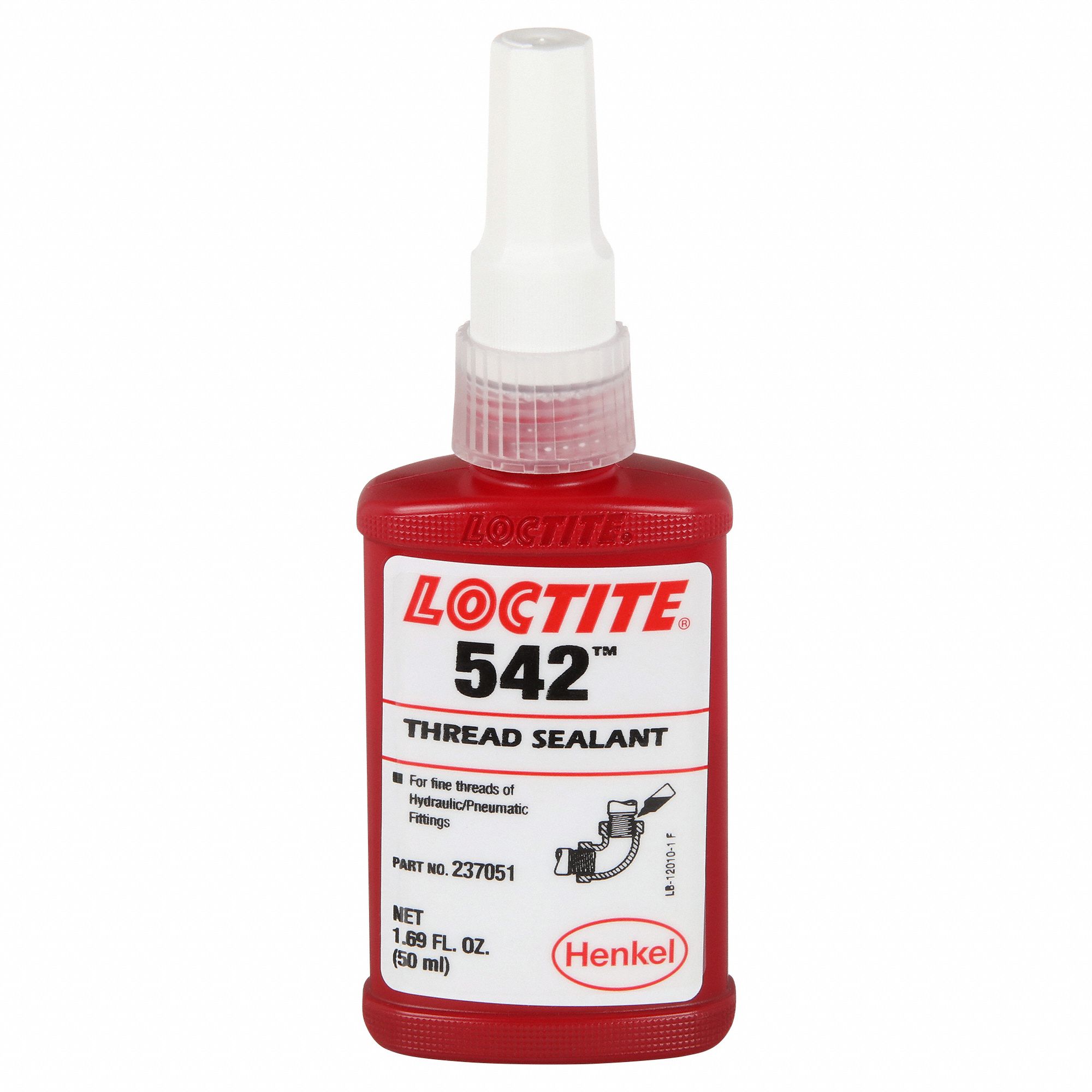 LOCTITE, 542, 1.7 fl oz, Pipe Thread Sealant - 785TG4|237051 - Grainger LOCTITE, 542, 1.7 fl oz, Pipe Thread Sealant - 785TG4|237051 - Grainger