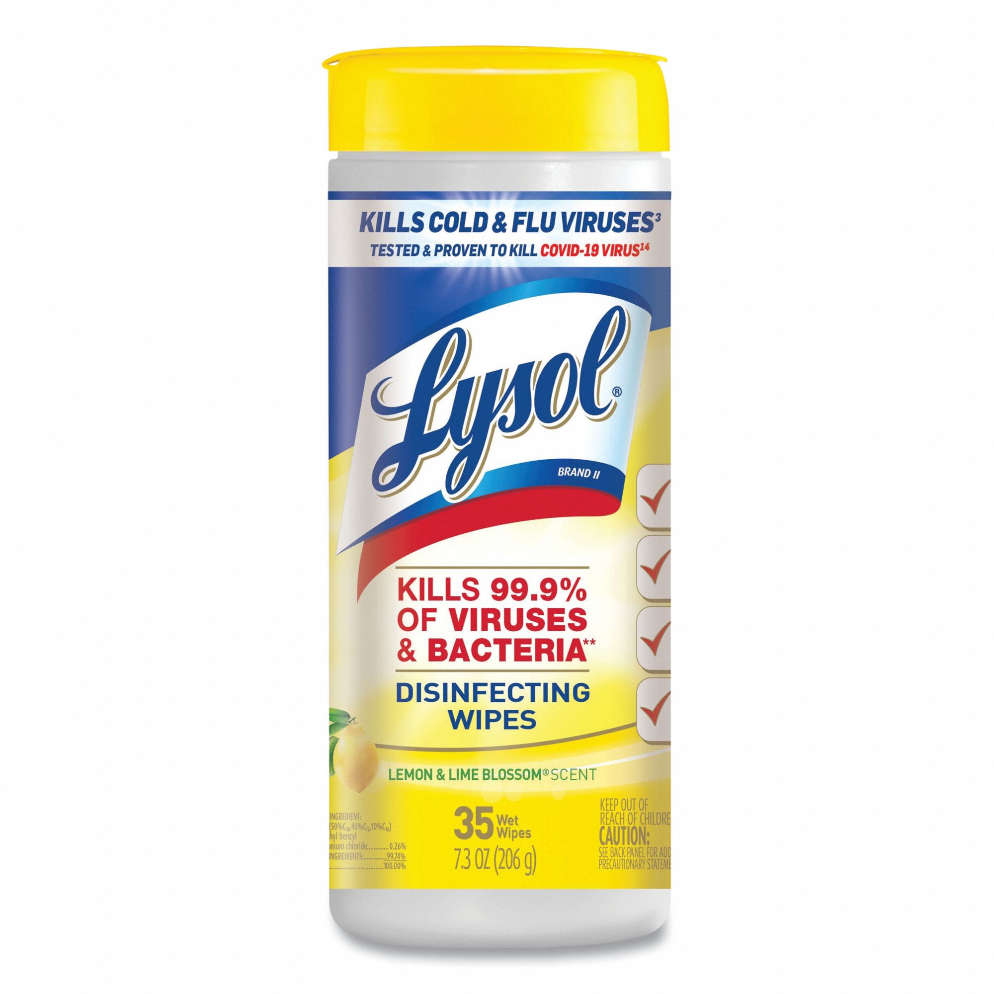 LYSOL, Canister, 35 ct Container Size, Disinfecting Wipes - 786DY2 ...