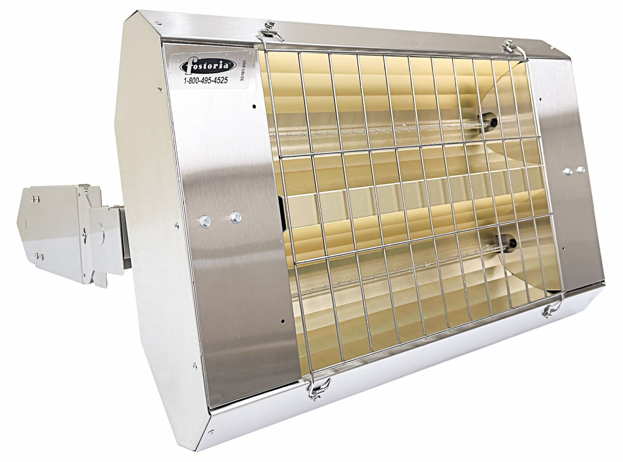 FOSTORIA, 3200 W Watt Output, 208V AC, Infrared Quartz Electric Heater ...