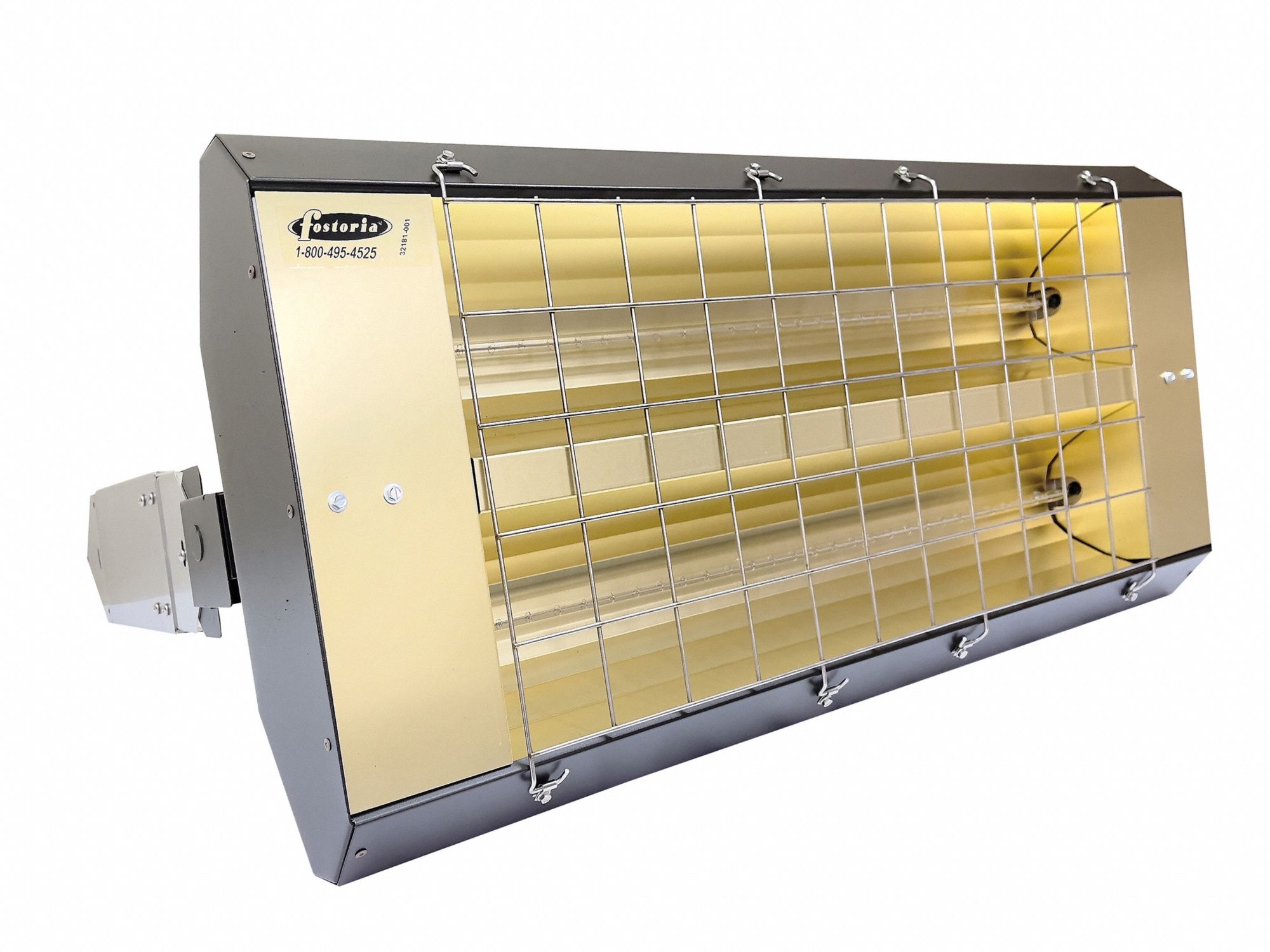 FOSTORIA, 5000 W Watt Output, 480V AC, Infrared Quartz Electric Heater ...