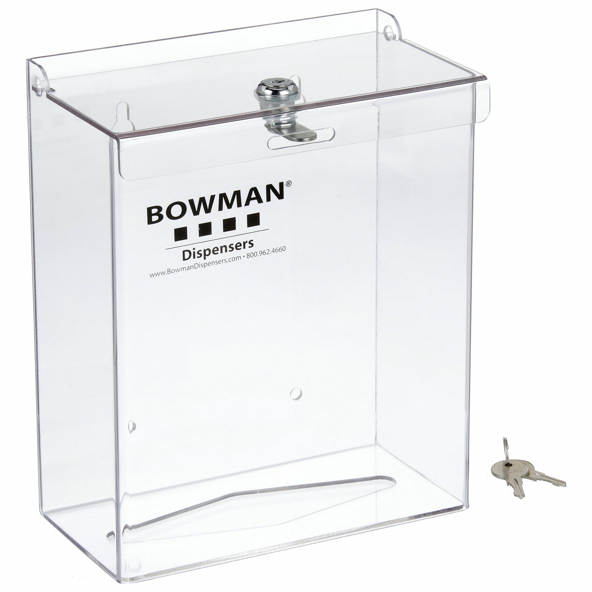 BOWMAN DISPENSERS, PETG Plastic, Transparent, Respiratory Equipment ...