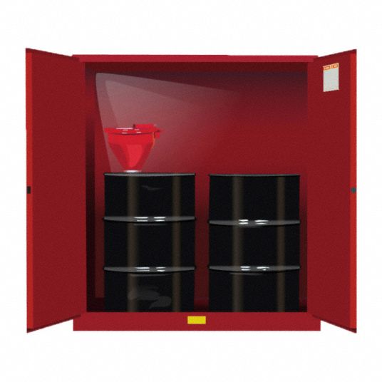 JUSTRITE, Std, 110 gal, Hazardous Material Storage Cabinet - 786V87 ...