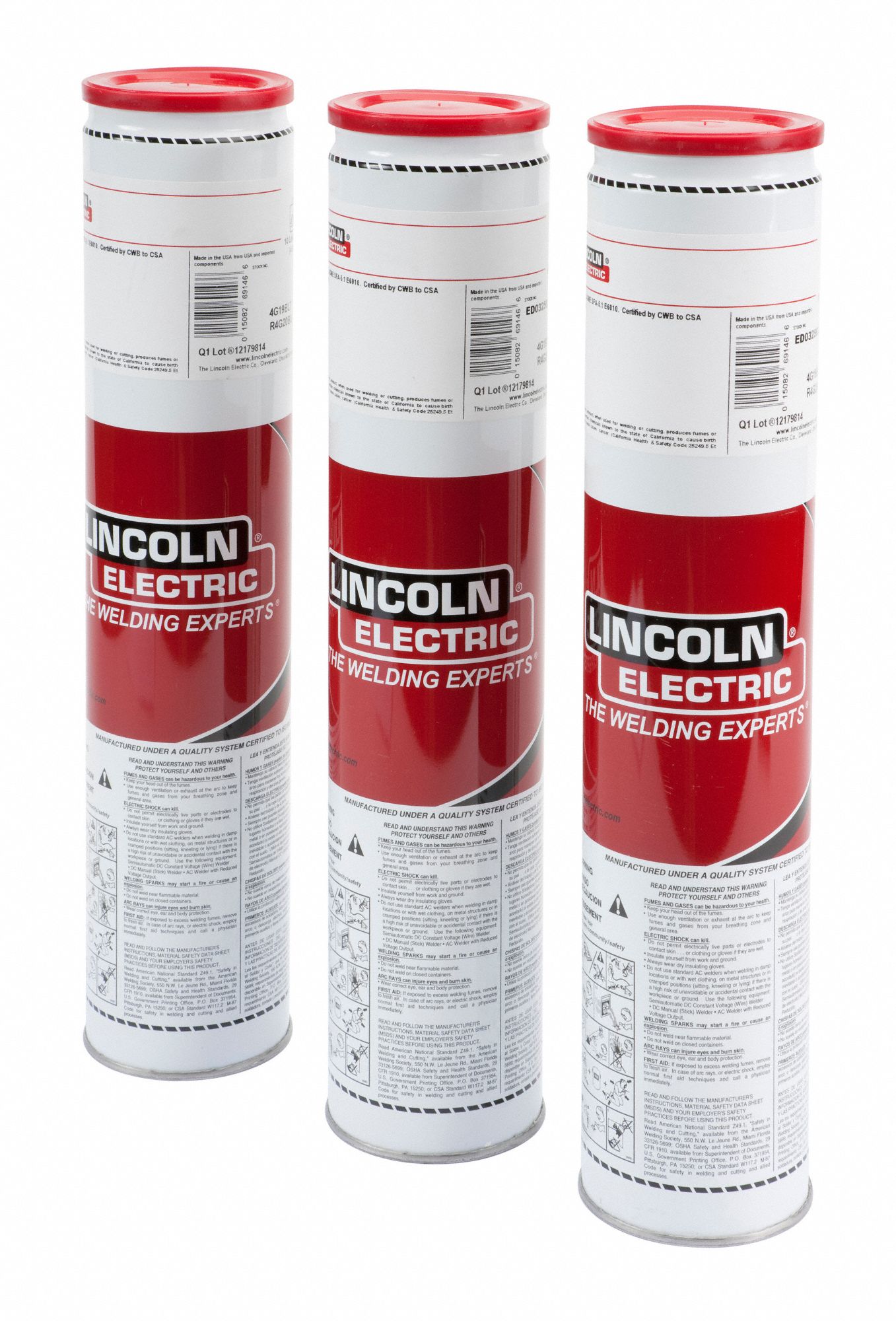 LINCOLN ELECTRIC, Carbon Steel, E6010, Stick Electrodes - 786WK8 ...