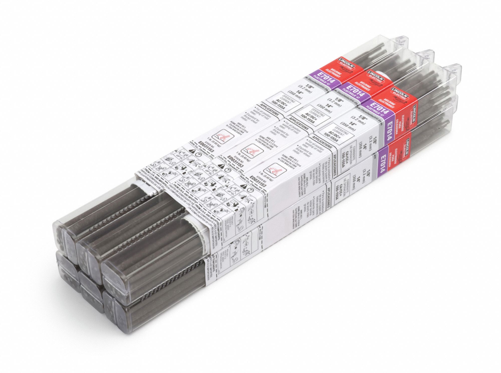 LINCOLN ELECTRIC, Carbon Steel, E7014, Stick Electrodes - 786WY4 ...