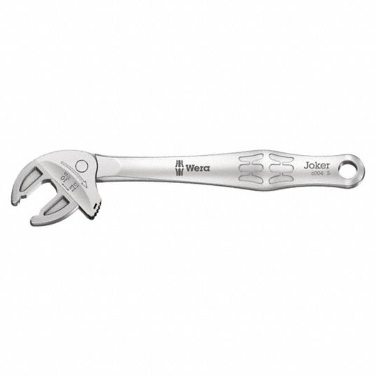WERA, Steel, Satin Chrome, Adjustable Wrench - 786XX5|05020100001 ...