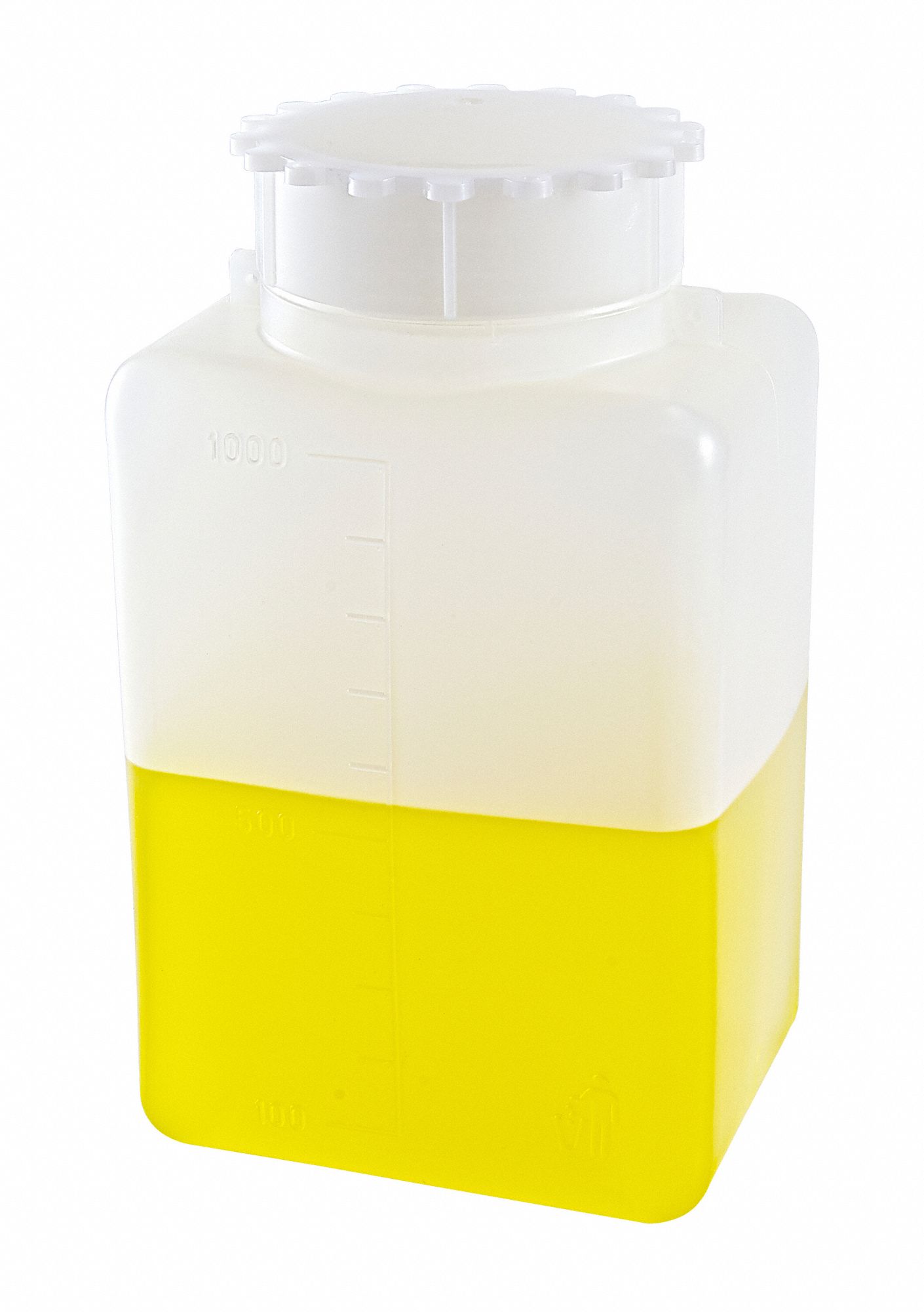 HDPE, 33.81 fl oz Capacity - oz, Graduated Rectangular Bottles - 787A42 ...