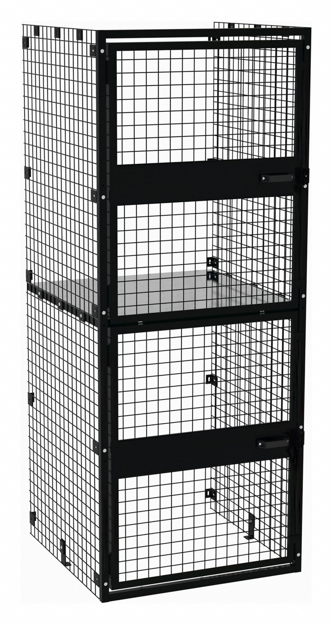 HUSKY, 4 ft x 3 ft x 90 in, 2 Tiers, Bulk Storage Locker Starter ...