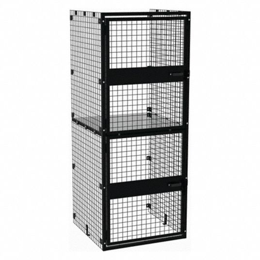 HUSKY, 4 ft x 3 ft x 90 in, 2 Tiers, Bulk Storage Locker Starter ...