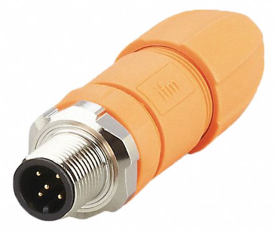 IFM, A Coded, 5 Pin, M12 Circular Connector - 787GE7|EVC816 - Grainger