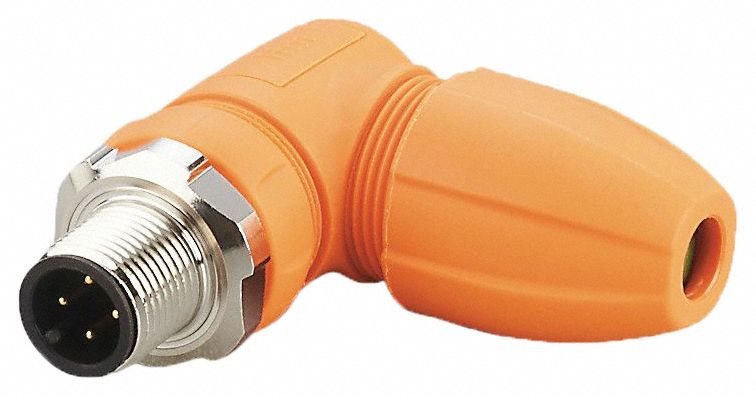 IFM, A Coded, 4 Pin, M12 Circular Connector - 787GE8|EVC813 - Grainger