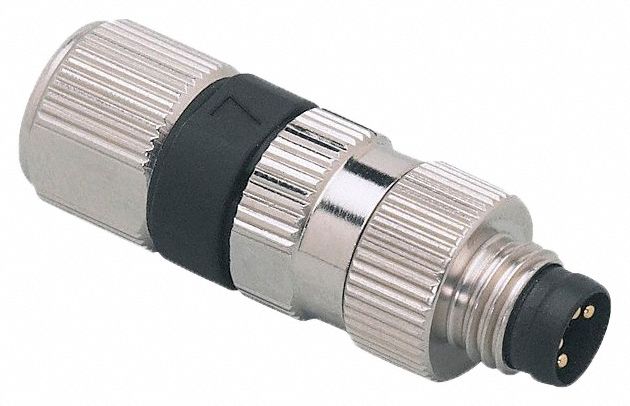 A Coded, M8 Male Thread with Straight Connection, M8 Circular Connector ...