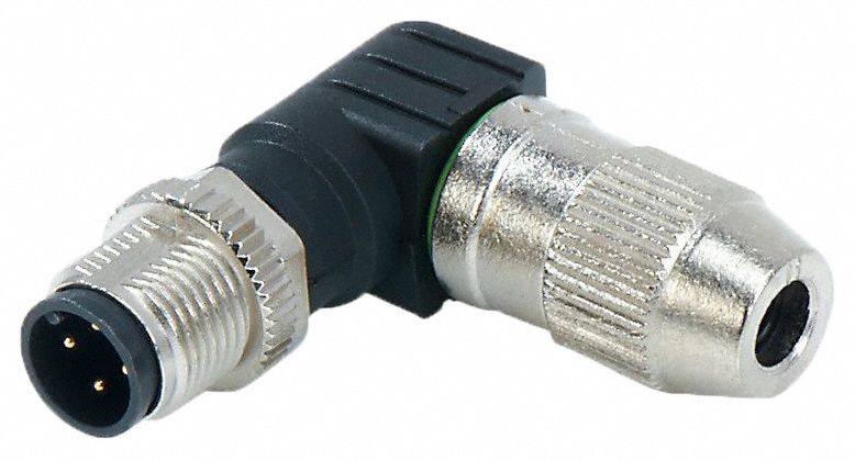 IFM, A Coded, 4 Pin, M12 Circular Connector - 787GF8|E18060 - Grainger