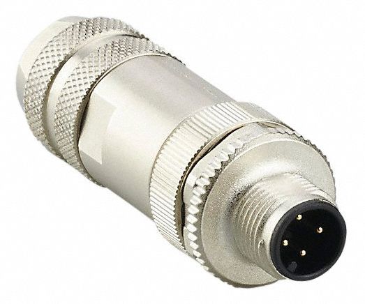 IFM, A Coded, 4 Pin, M12 Circular Connector - 787GG5|E12261 - Grainger