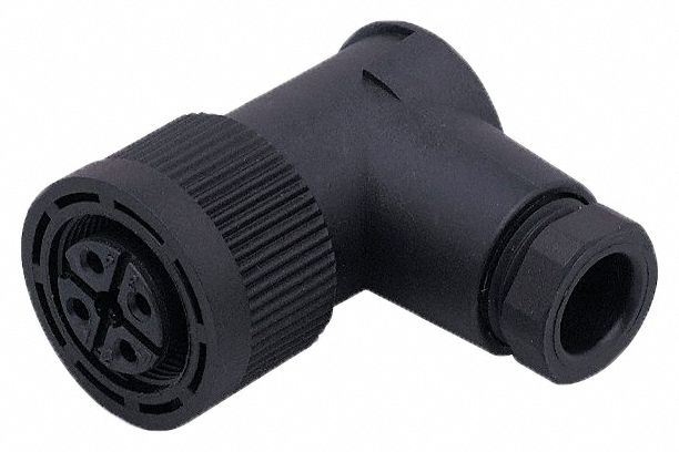 IFM, M18 Female Thread with 90° Angled Connection, 4 Socket, M18 ...