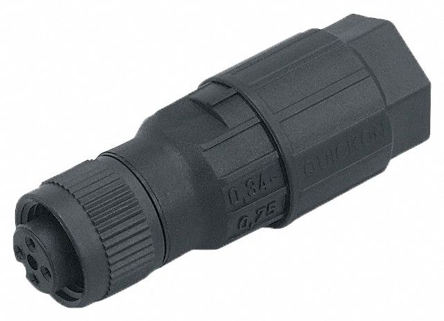 IFM, A Coded, 4 Socket, M12 Circular Connector - 787GK4|E11145 - Grainger