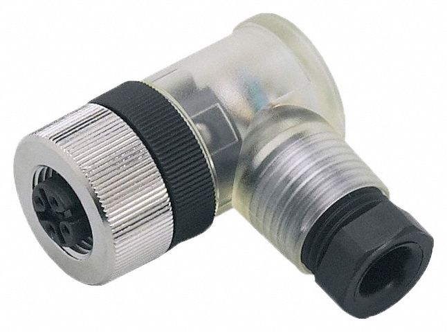 IFM, A Coded, 4 Socket, M12 Circular Connector - 787GM0|E11510 - Grainger