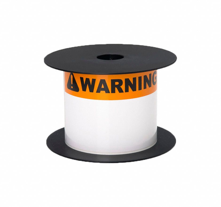Warning, Orange Header, Die Cut Label - 787NX7|BMSLT35WARN - Grainger