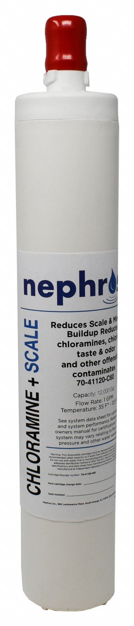 NEPHROS, 1 micron, 2.4 gpm, Quick Connect Filter - 787TN5|70-41120-C60 ...