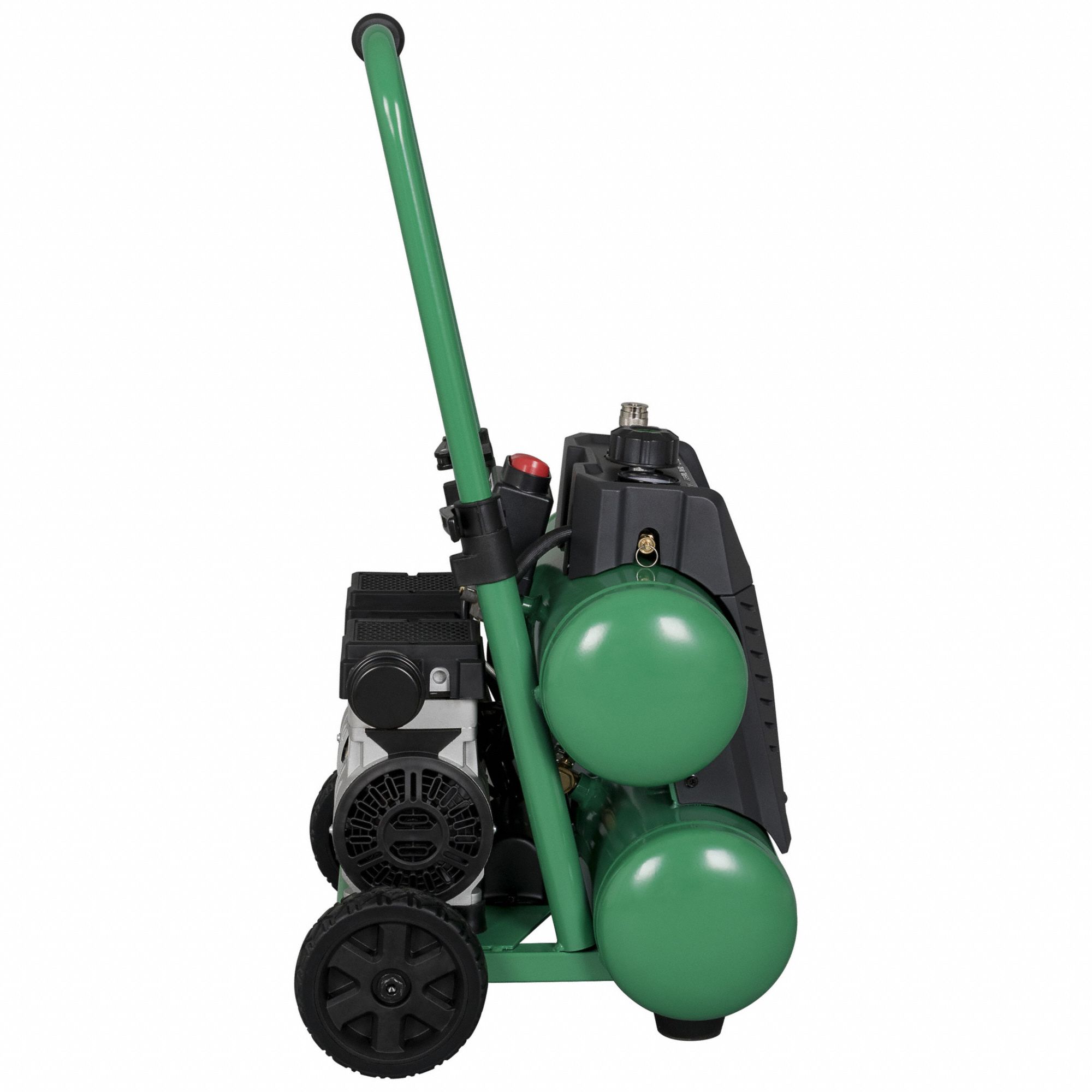 SPEEDAIRE Air Compressor: Quiet, Oil Free, 4.5 gal, Twin Stack, 1.3 hp ...