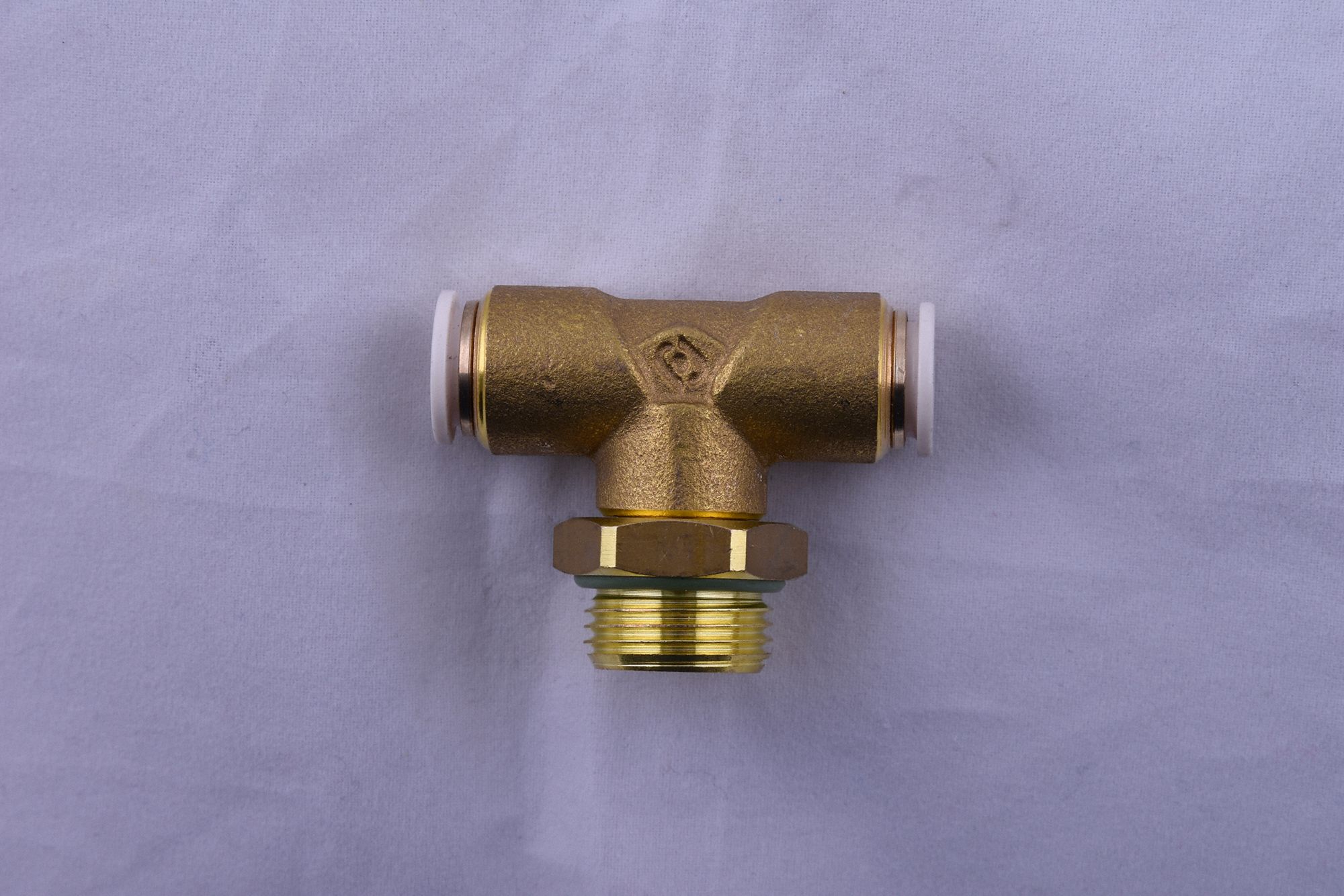 AIGNEP USA, Tee, 8 mm OD 8 mm Pipe x 1/4 in Pipe Size, Push-Fit Tee Fitting - 787W27|59216-8-1/4 ...