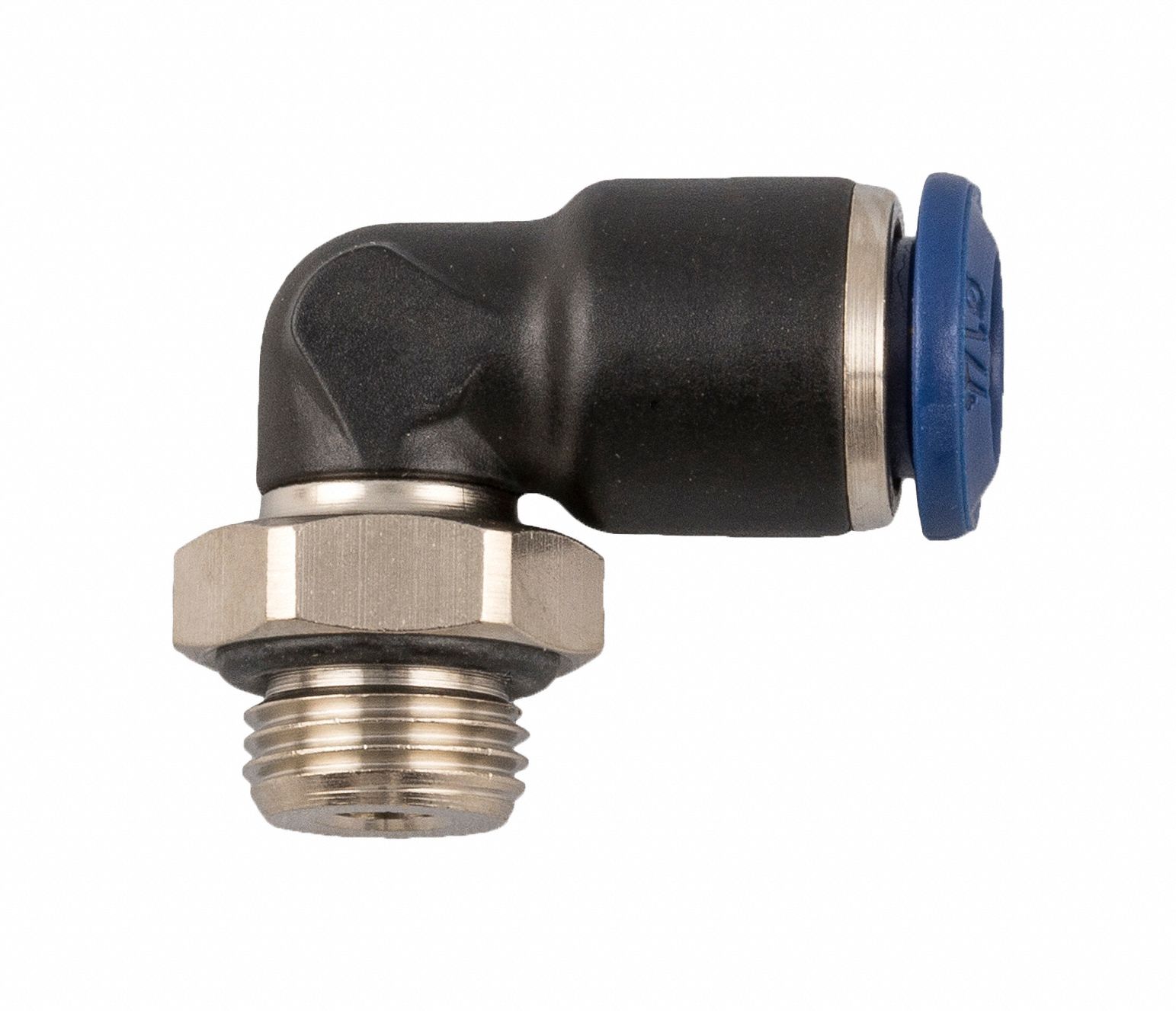 AIGNEP USA, 5/16 in OD x 1/4 in Pipe Size, Push-to-Connect x Universal Thread, Push-Fit Elbow ...