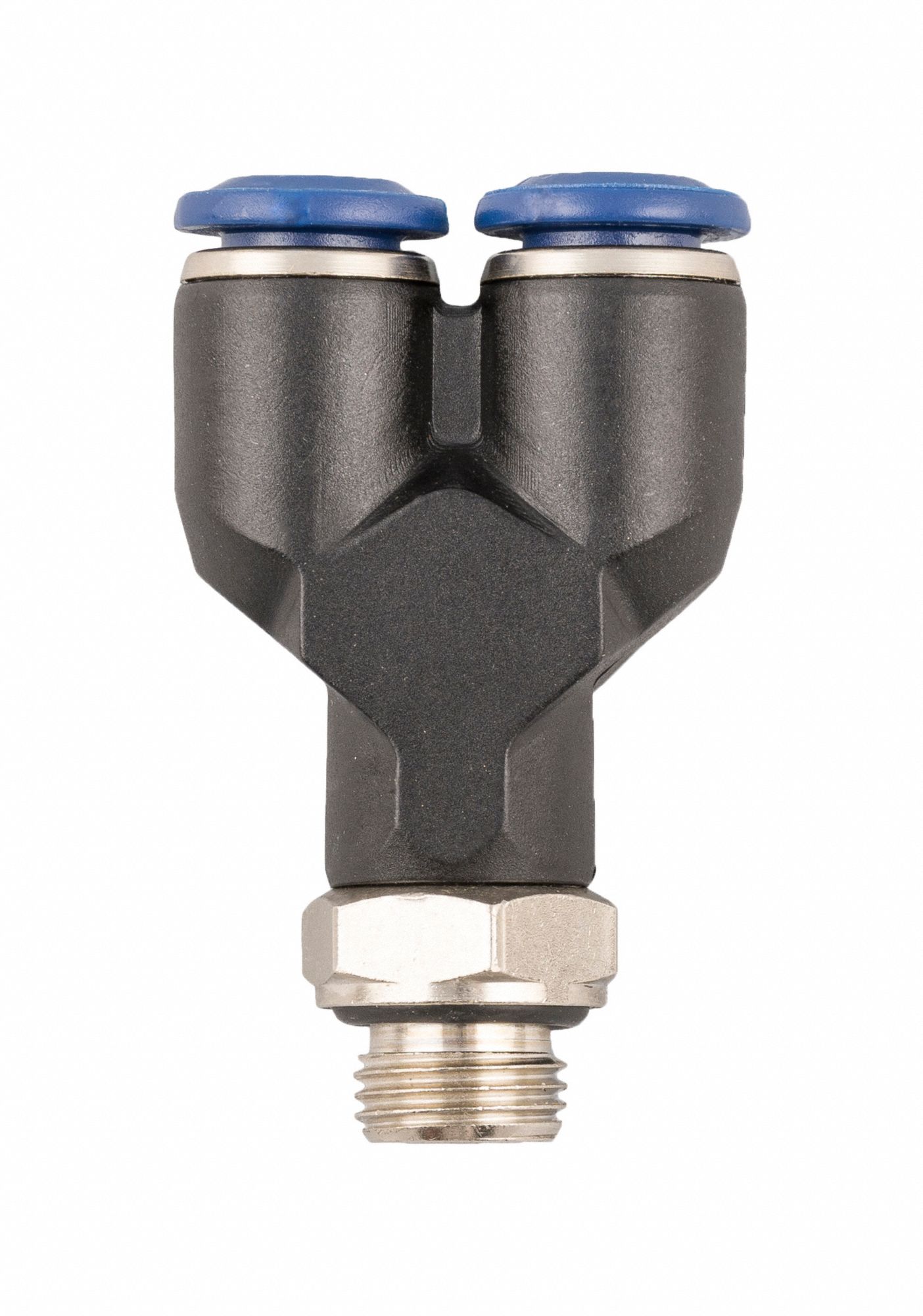 AIGNEP USA, 5/16 in OD x 5/16 in OD x 1/4 in Pipe Size, Nylon, Push-Fit Wye Fitting - 787W89 ...