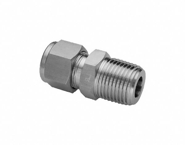 HAM-LET, 12 mm OD 1/2 in Pipe Fitting Size, Compression x MBSPP, Compression Fitting Adapter ...