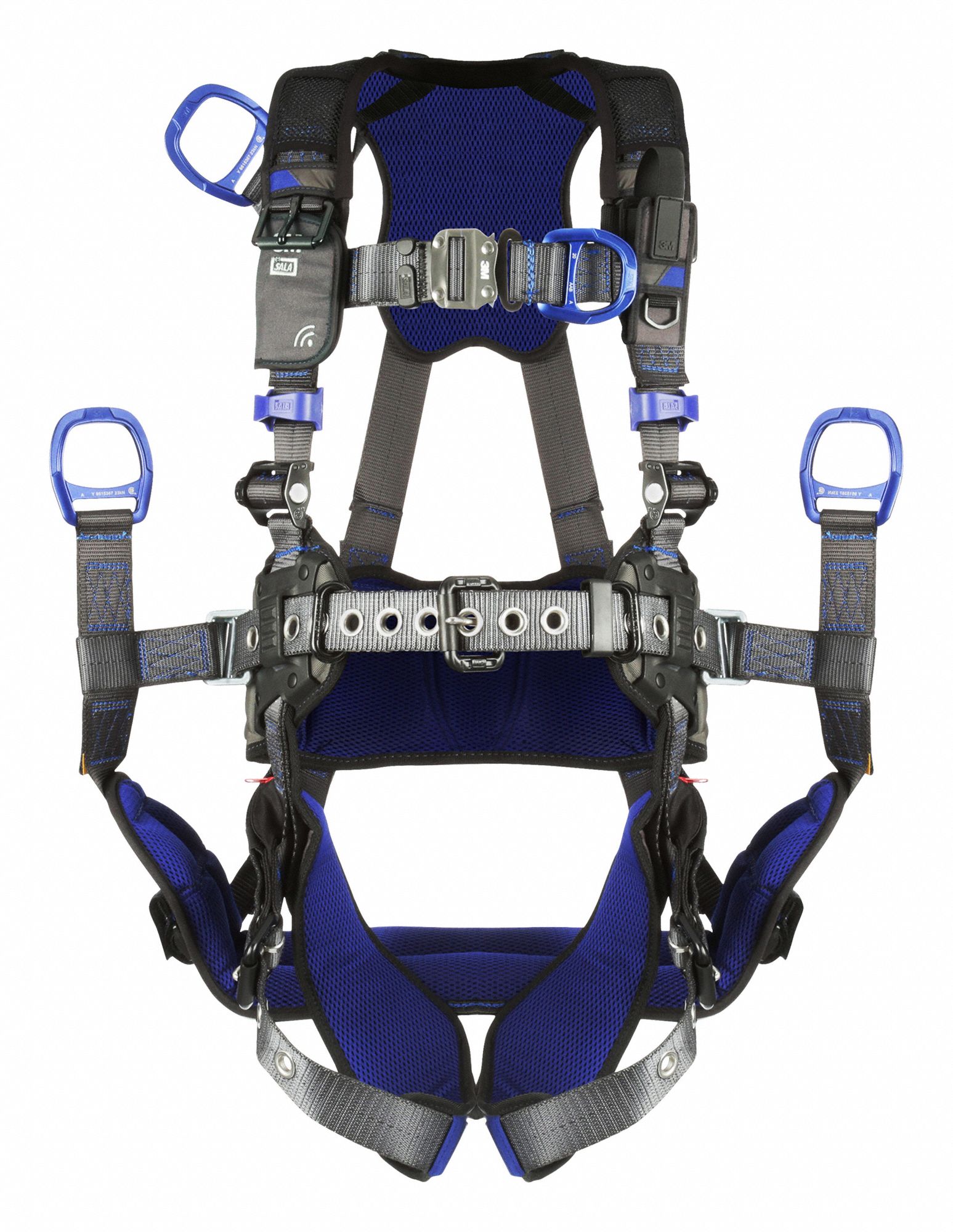 3M RFID FULL BODY HARNESS, XL, 310 LBS, BACK/FRONT D-RING - Safety ...