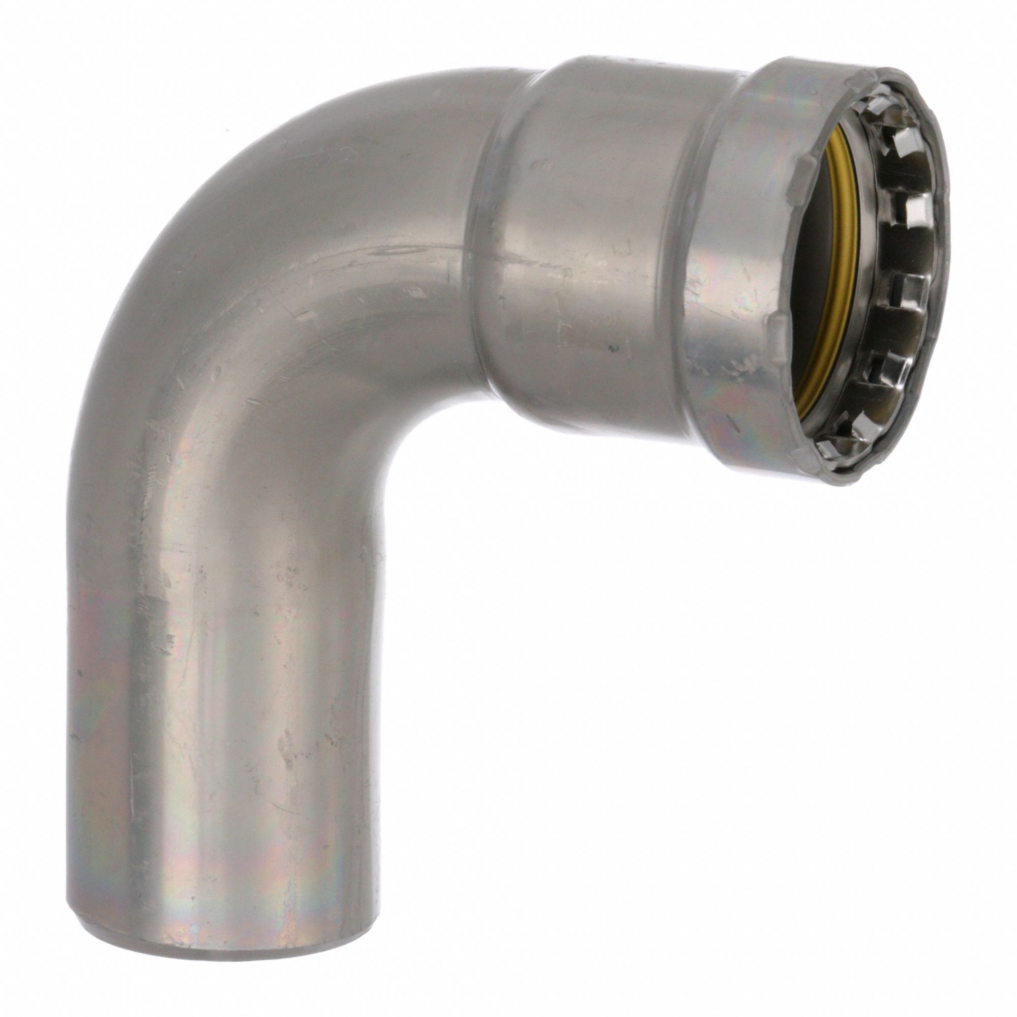 VIEGA MEGAPRESS, 1 1/2 in Pipe x 1 1/2 in CTS Size, Press-fit x FTG ...