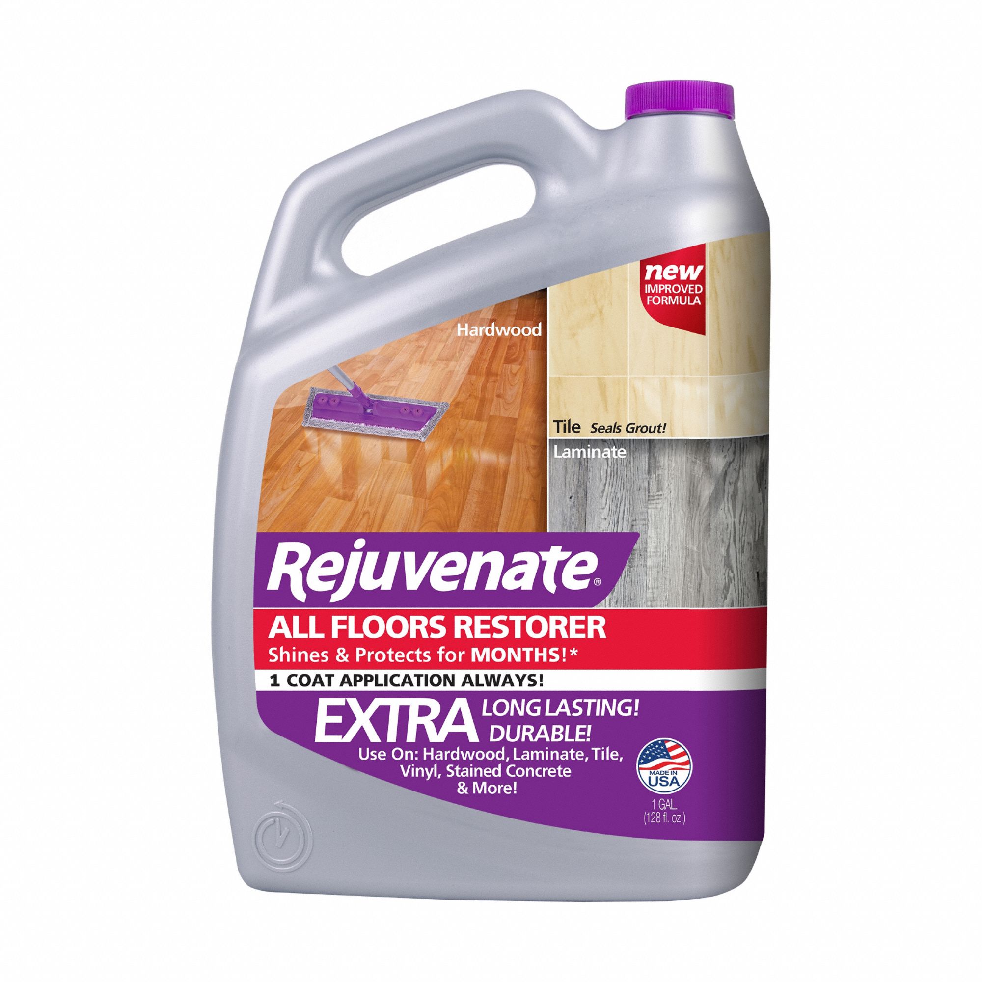 REJUVENATE, Bottle, 1 gal Container Size, Floor Restorer - 788N91|HG ...