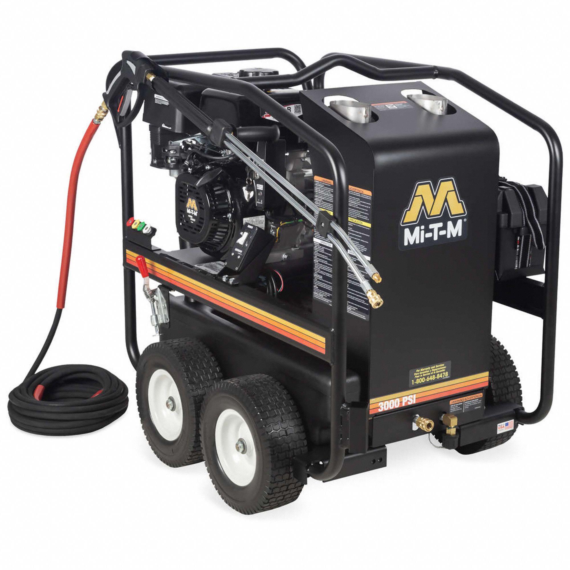 MI-T-M, Heavy Duty, Cart, Gas-Powered Pressure Washer - 788RJ5|GH-3004 ...