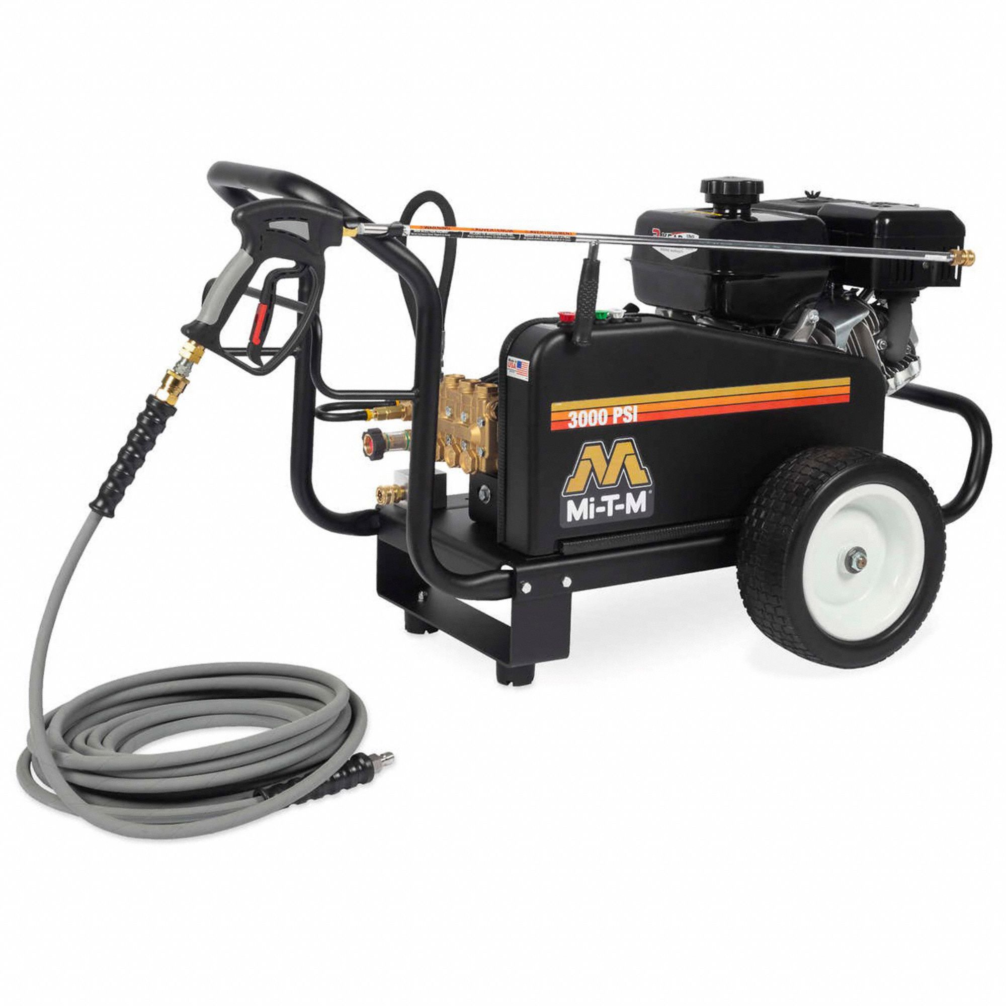 MI-T-M, Heavy Duty, Cart, Gas-Powered Pressure Washer - 788RJ8|GC-3004 ...