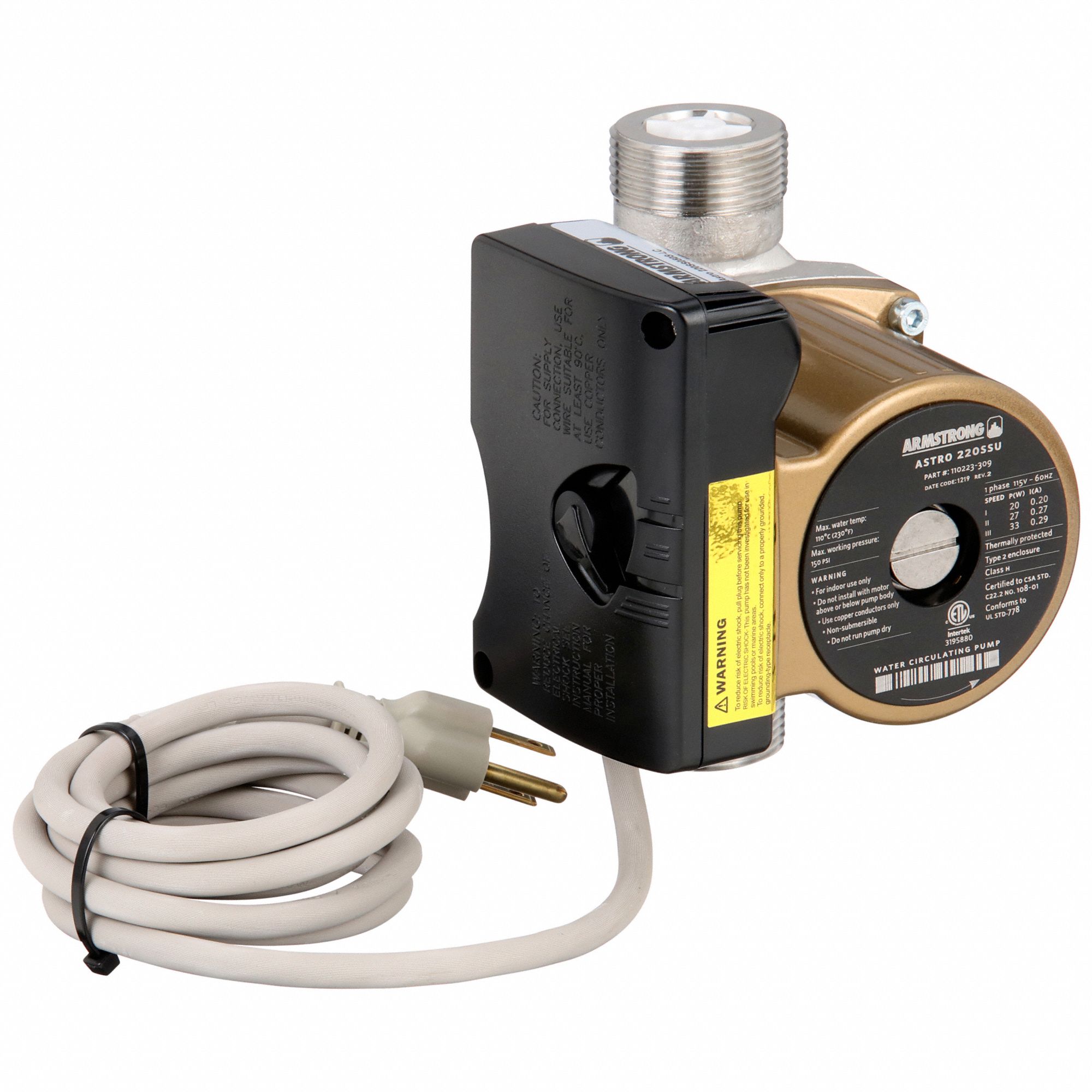 1/25 hp HP, 120V AC, Circulating Pump - 788VA2|110223-340 - Grainger