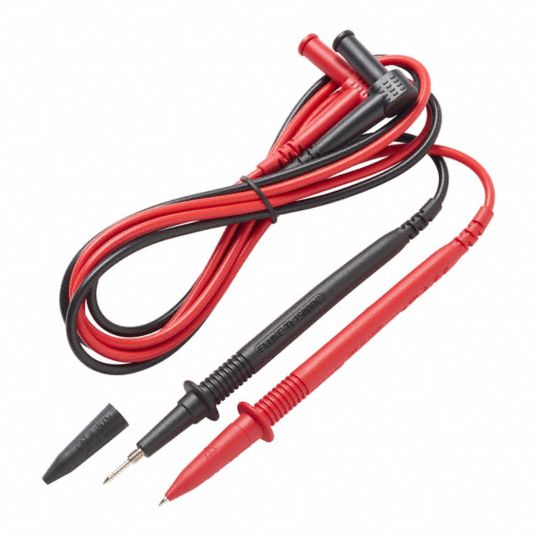 FLUKE, CAT II 1500 V/CAT III 1500 V/CAT IV 600 V, 3 1/4 in Lg, Test ...