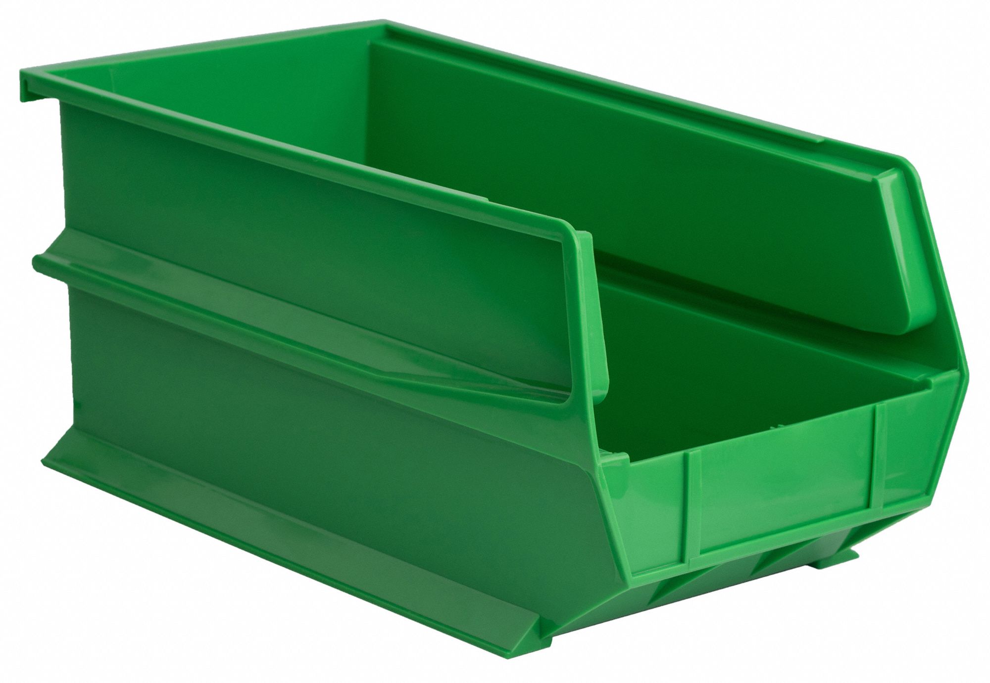 TRITON PRODUCTS, 8 1/4 in x 14 3/4 in x 7 in, Green, Stacking/Hanging ...