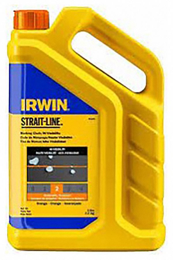 IRWIN, High Visibility Orange, Semi-Permanent, Marking Chalk - 788WG1 ...