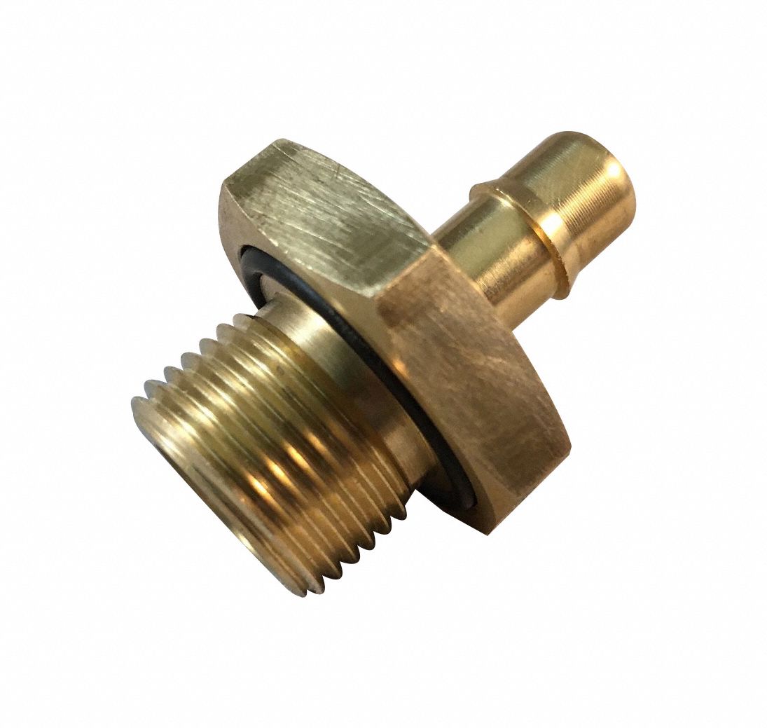 Barbed/Threaded, 1/2 in Pipe x 3/8 in ID Fitting Size, MINI BARB ...