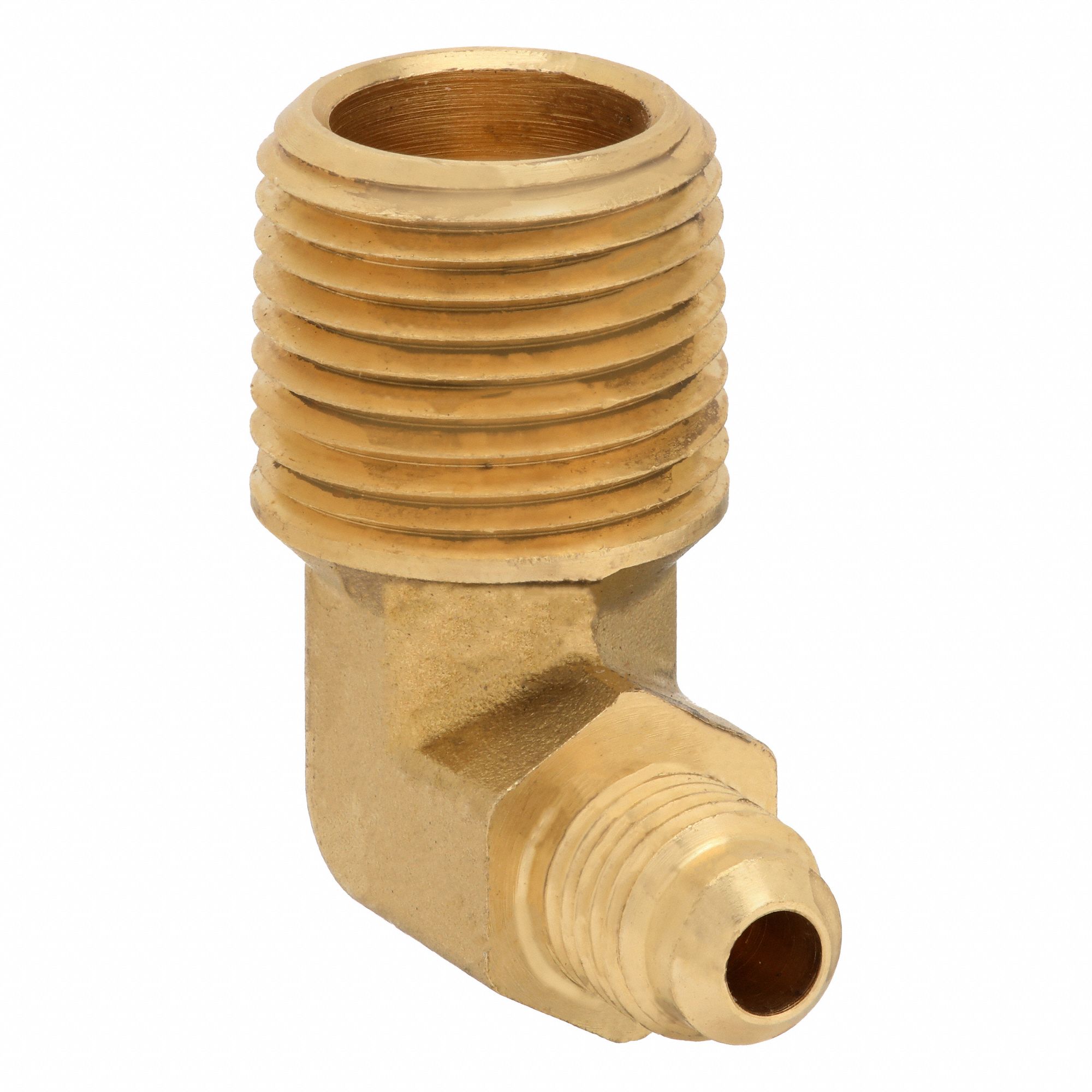 1/4 in OD x 1/2 in Pipe Fitting Size, Flared/Threaded, Flared Fitting Elbow - 791AD0|149F-4-8 ...