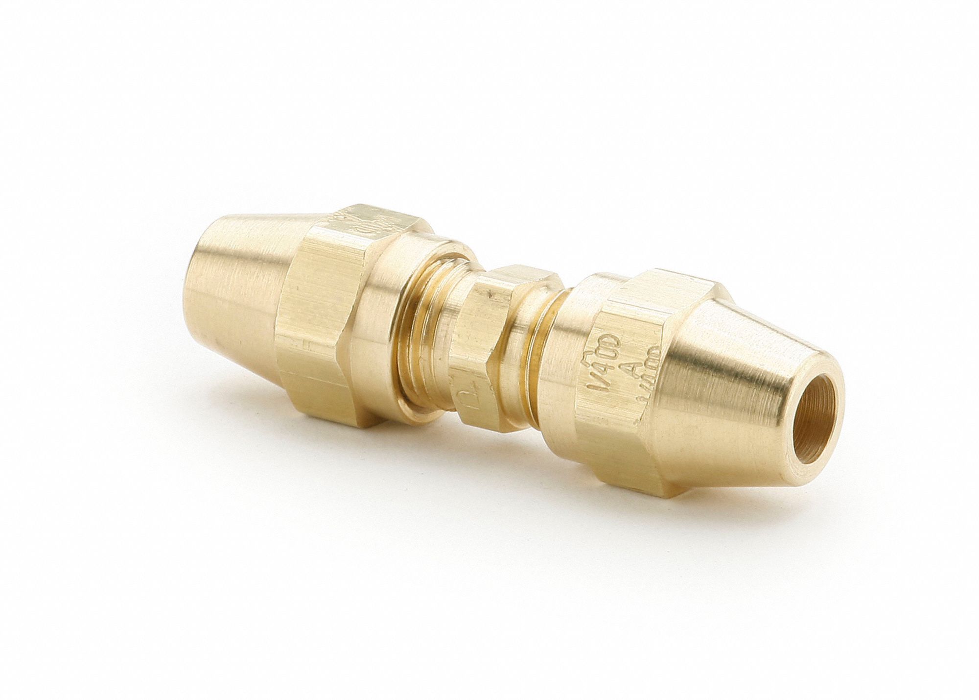 PARKER, 1/4 in OD x 1/4 in OD Fitting Size, Compression x Compression ...