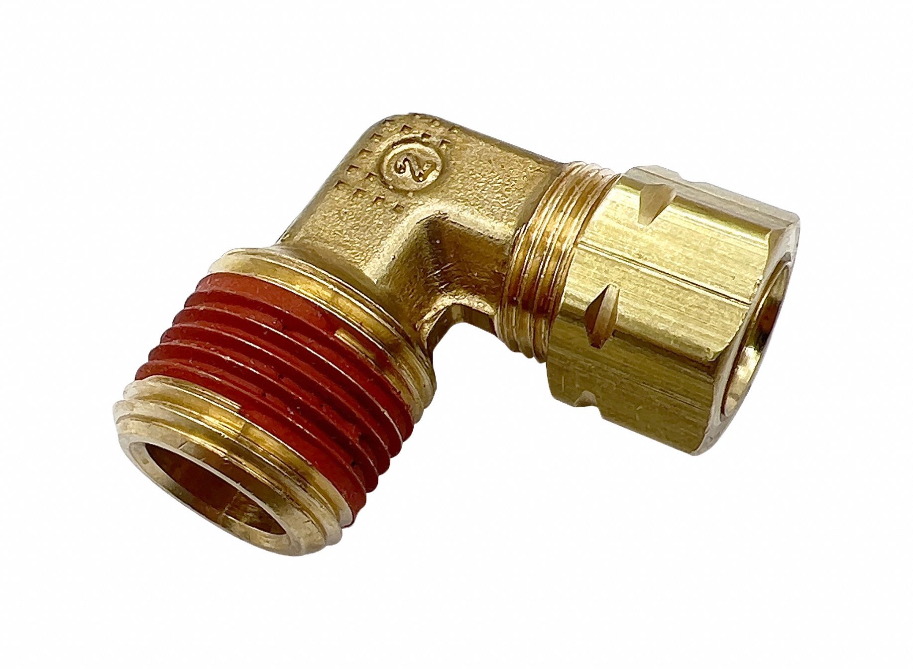 PARKER, 1/4 in OD x 3/8 in Pipe Fitting Size, Compression x MNPT ...