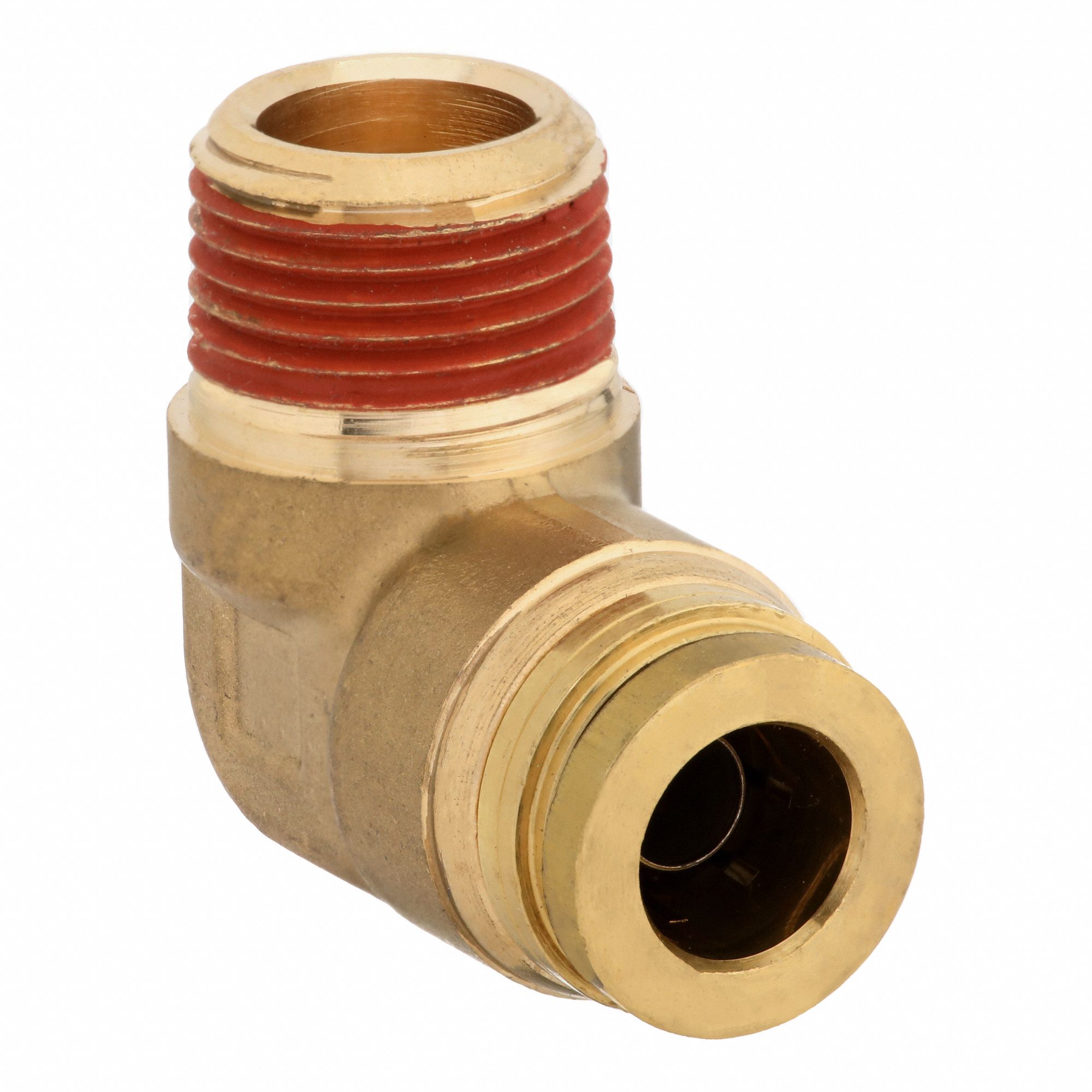 1/4 in OD x 1/8 in Pipe Fitting Size, Push-to-Connect x MNPT, Push-Fit Elbow Fitting - 791CH4 ...